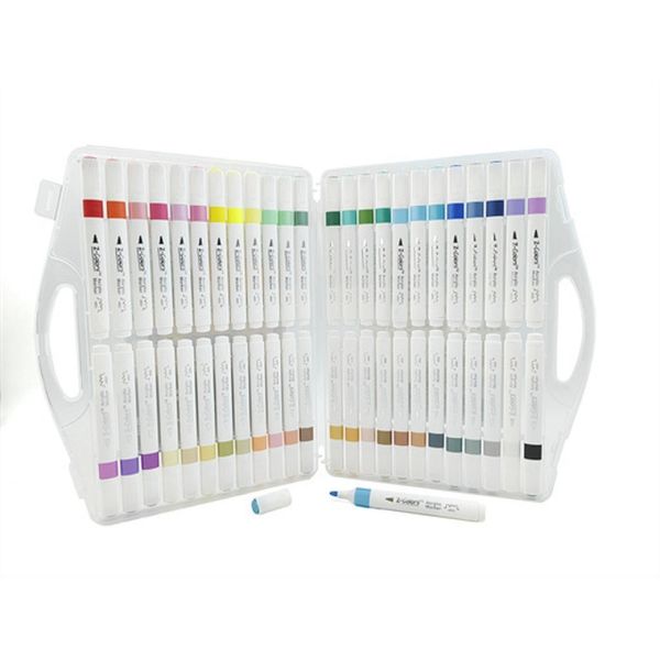 طقم الوان اكريلك 48لون سن مدور 2مم ع.بلاستيك Z-Colors رقم 602