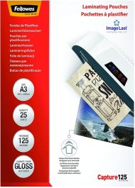 باكو شفافيات تغليف A3 حرارى FELLOWES مقاس ( 125 ميكرو 25 شــيت ) NO.CRC ...